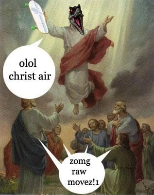 Raptor Jesus Meme