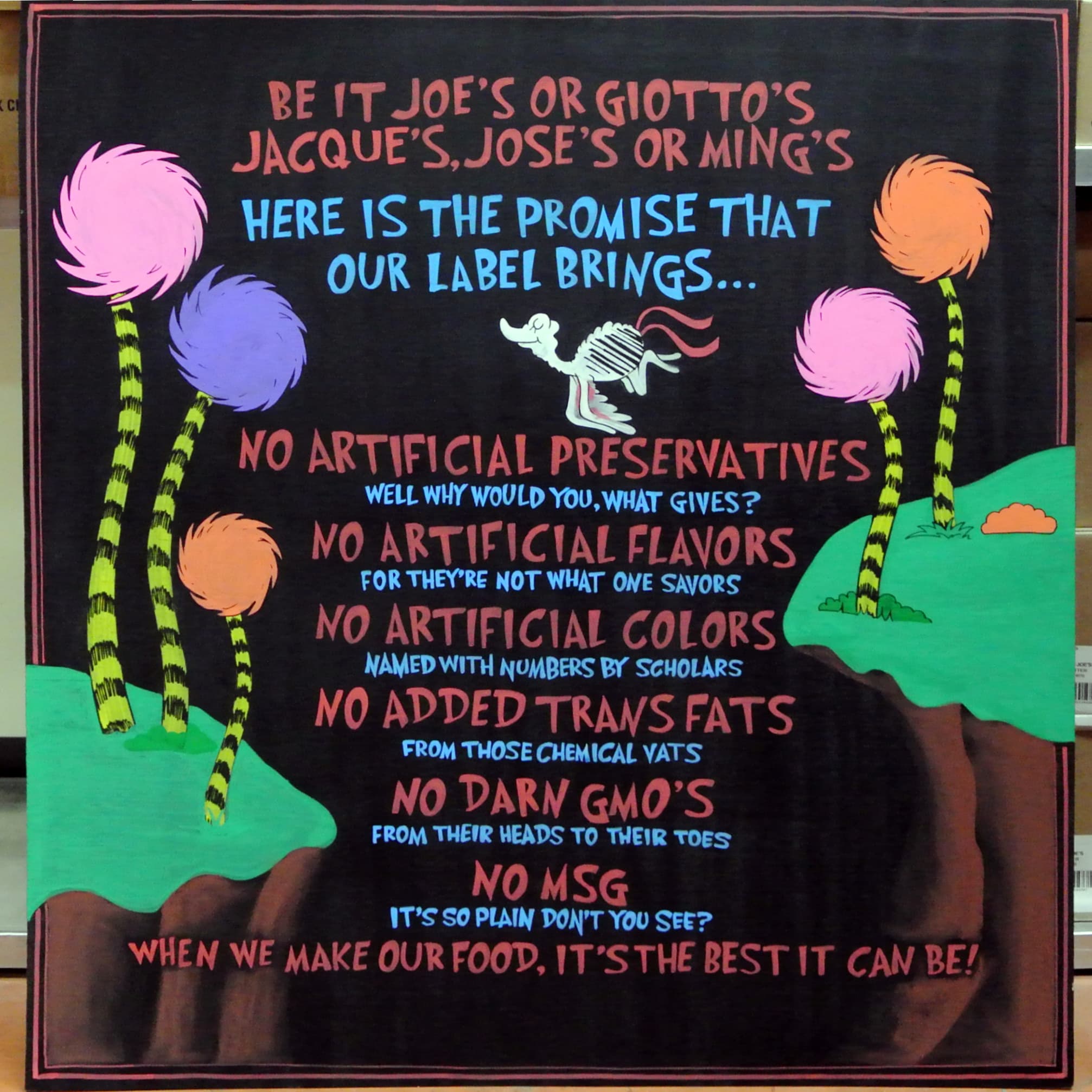 Trader Joe's Art | 30+ Funny Trader Joe's Signs