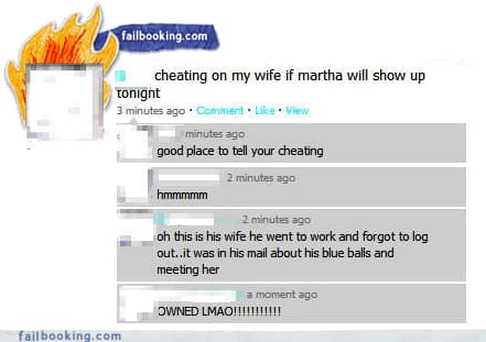 People Caught Cheating On Facebook