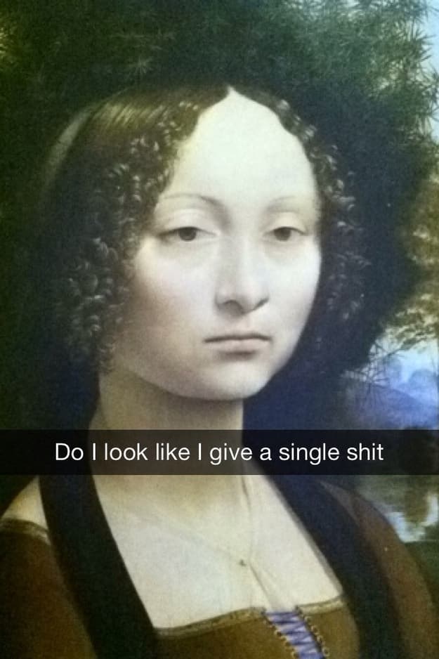 Art History Snapchats | Funny Snapchats from Museums