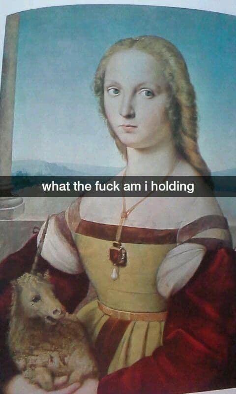 Art History Snapchats | Funny Snapchats from Museums