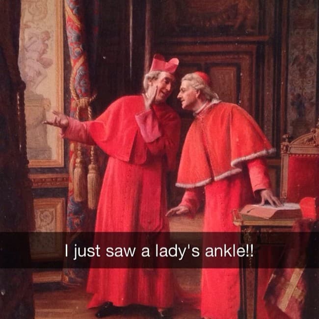 Art History Snapchats | Funny Snapchats from Museums