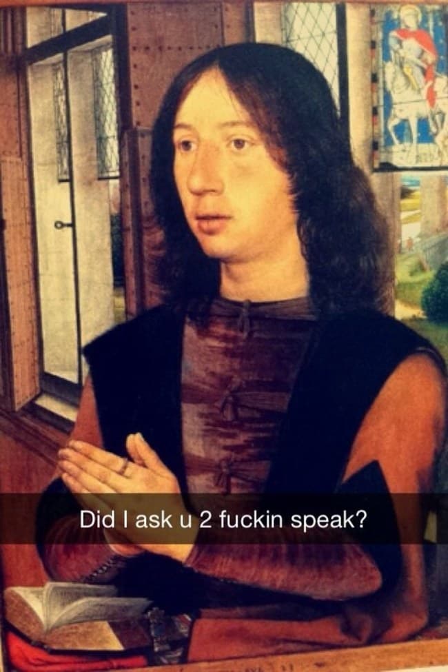 Art History Snapchats | Funny Snapchats from Museums