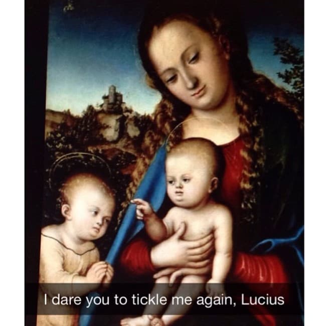 Art History Snapchats | Funny Snapchats from Museums
