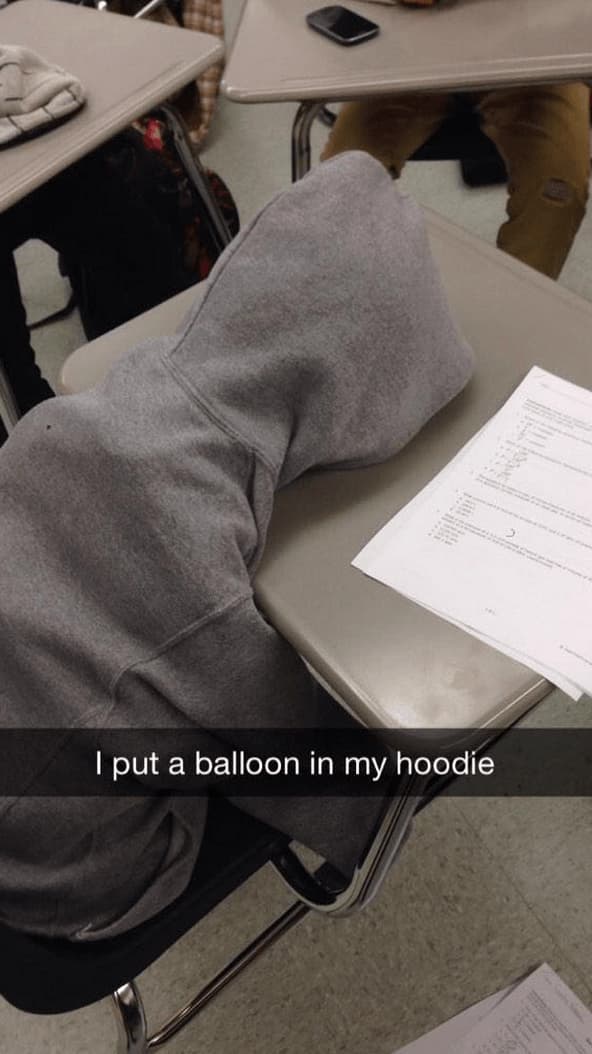 Snapchats Sent in Class