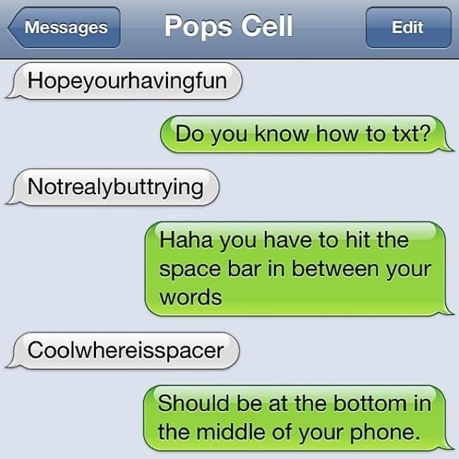Texts from Dad