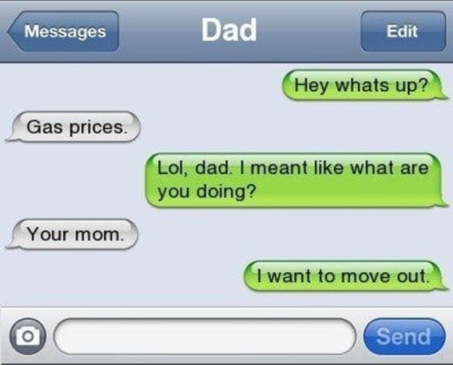 Texts from Dad