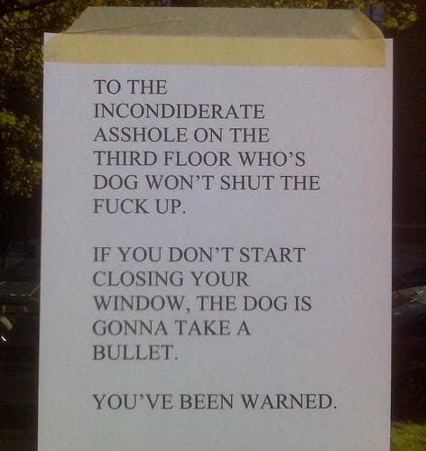 Passive Aggressive Notes from Neighbors | Funny Neighbor Note List