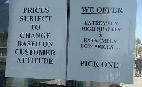 Passive Aggressive Signs at Stores | Retail Hell Notes