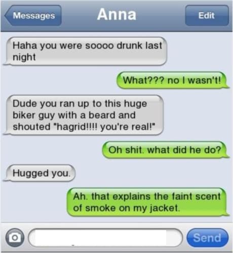 Funny Morning After Texts | Text Messages About Being Drunk
