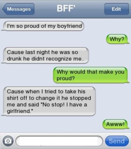 Funny Boyfriend Text Messages