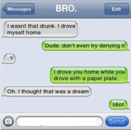 Funny Morning After Texts | Text Messages About Being Drunk