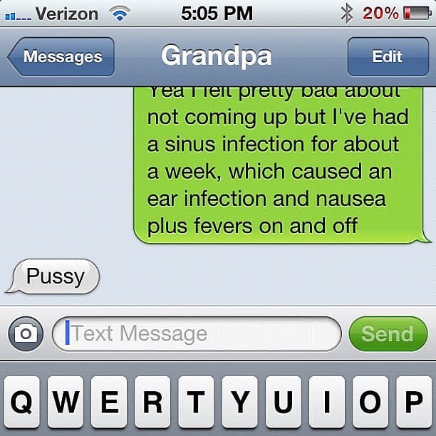 19 Hilarious Text Messages From Grandfathers