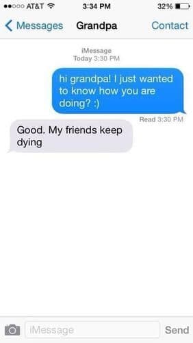 19 Hilarious Text Messages From Grandfathers