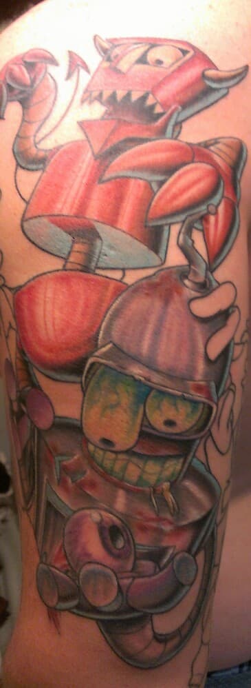Robot Devil Tattoo