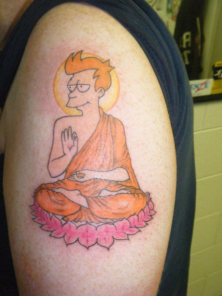 Futurama Fry And Leela Tattoo