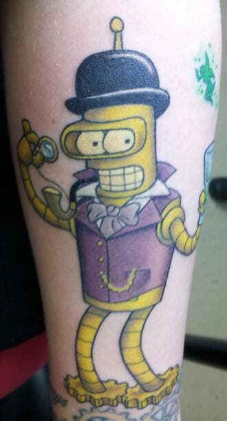 Futurama Tattoo Ideas | Cool Tattoos Inspired by Futurama