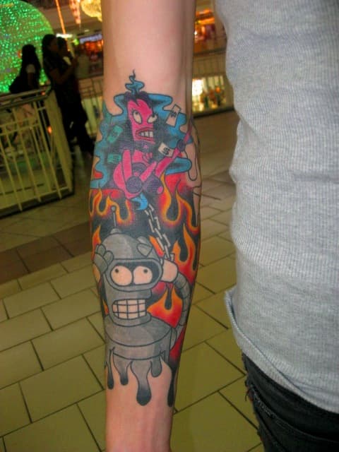 Robot Devil Tattoo