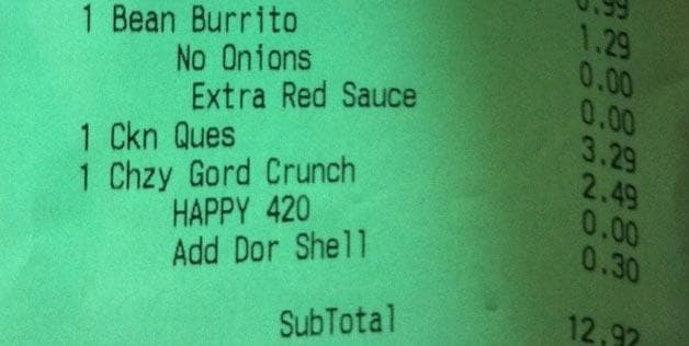 19 Funny Restaurant and Shopping Receipts of Employees Trolling