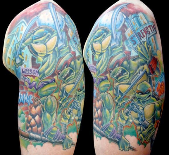 Teenage Mutant Ninja Turtles Tattoo Ideas | Cool Tattoos Inspired by TMNT