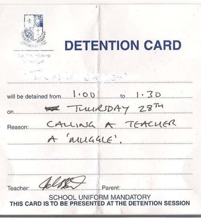 The 18 Funniest Detention Slips Ever Issued