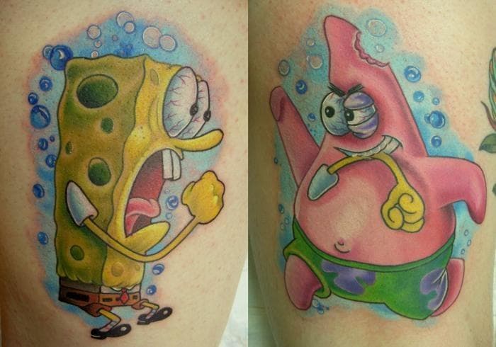 Spongebob And Patrick Fighting