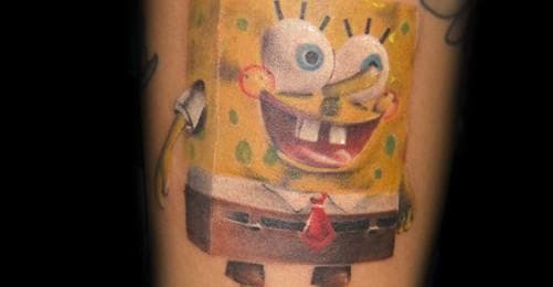 24 Incredible SpongeBob SquarePants Tattoos