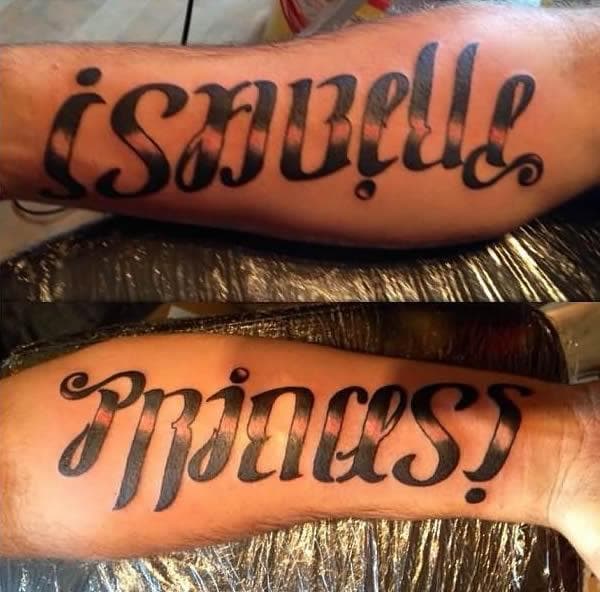 18 Insane Ambigram Tattoos That Are Reversible