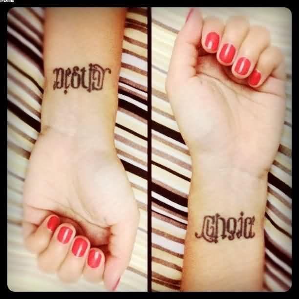 18 Insane Ambigram Tattoos That Are Reversible