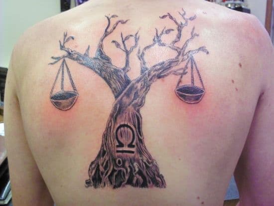 Libra Tree Tattoos 59 Best And Stylish Libra Tattoo Ideas For Women