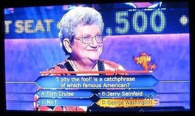 Who Wants to Be a Millionaire Fails, Funny Answers