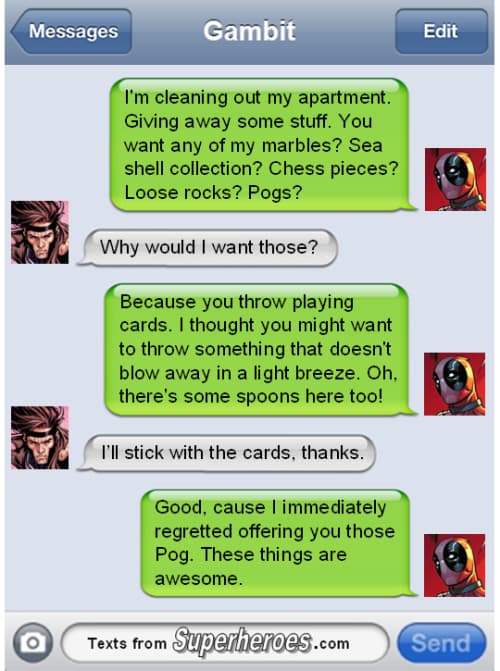 The Funniest Texts From Deadpool, Ranked