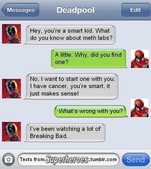 The Funniest Texts From Deadpool, Ranked