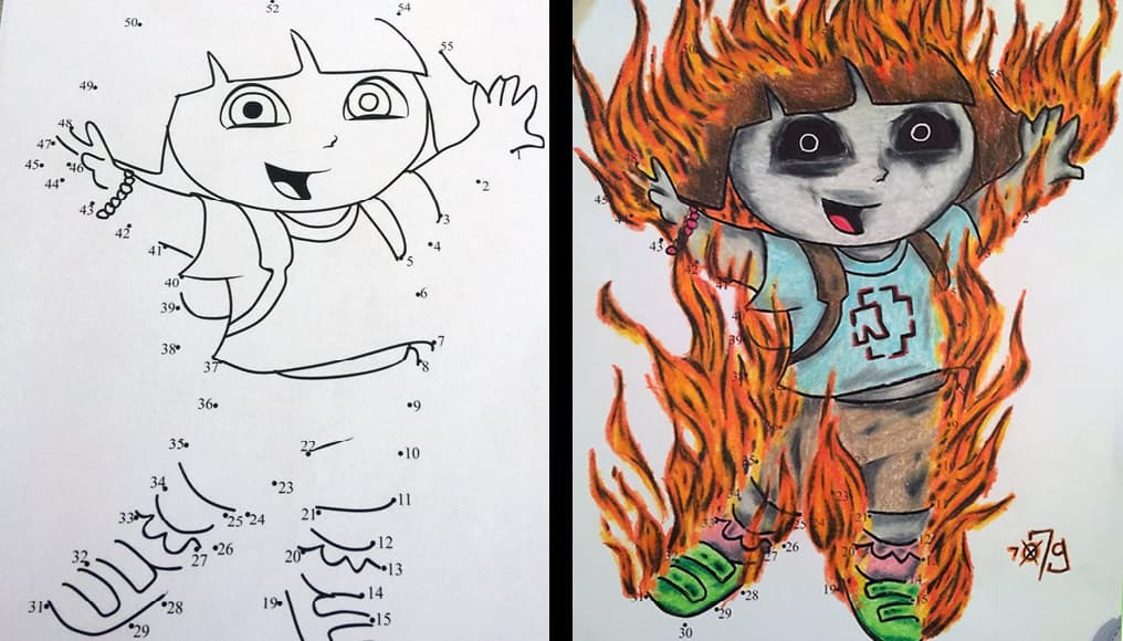 List of Funny Coloring Book Corruptions