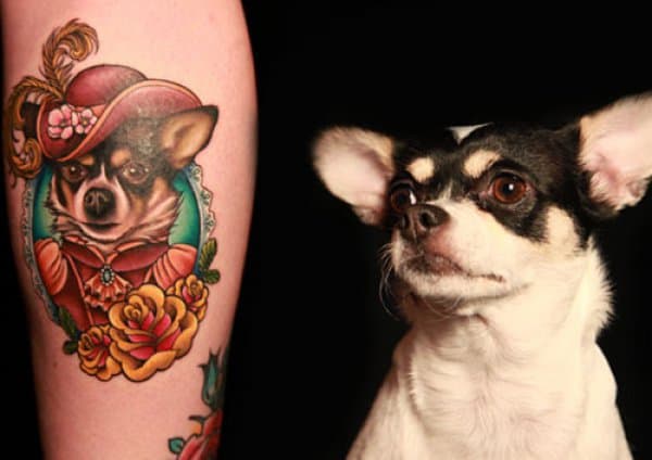 Dog Tattoo Frame
