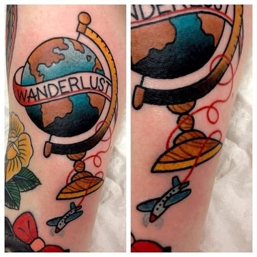 Wanderlust Tattoo Ideas | Photos of Wanderlust Tattoos