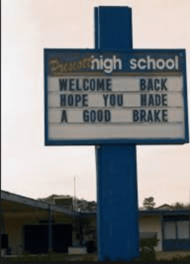 Funny School Signs | Photos of Hilarious School Sign FAILs