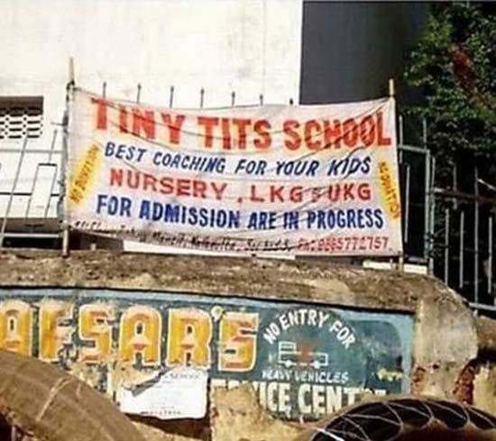 Funny School Signs | Photos of Hilarious School Sign FAILs