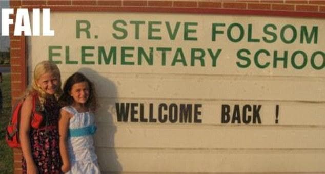 Funny School Signs | Photos of Hilarious School Sign FAILs