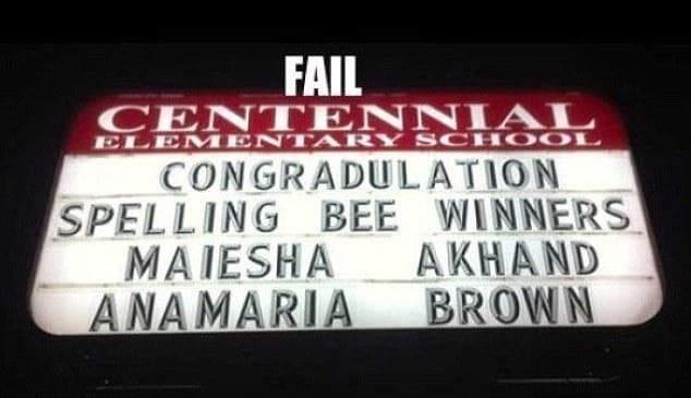 Funny School Signs | Photos of Hilarious School Sign FAILs