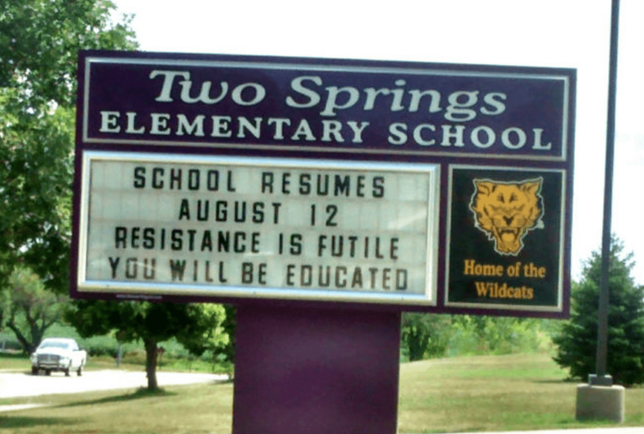 Funny School Signs | Photos of Hilarious School Sign FAILs