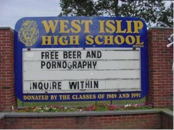 Funny School Signs | Photos of Hilarious School Sign FAILs