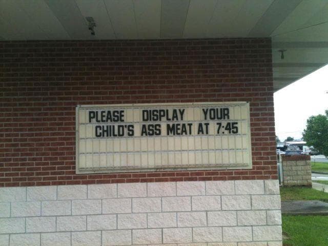 Funny School Signs | Photos of Hilarious School Sign FAILs