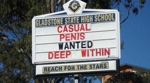 Funny School Signs | Photos of Hilarious School Sign FAILs