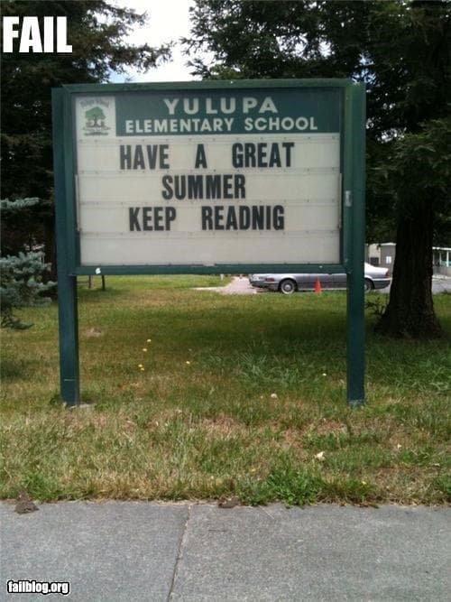 Funny School Signs | Photos of Hilarious School Sign FAILs