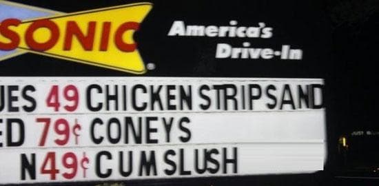 Funny Fast Food Signs | Photos of Hilarious Fast Food Sign FAILs