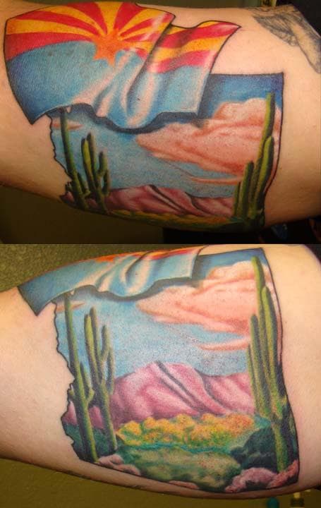 45 Cool Hometown Pride Tattoos of Cities or States