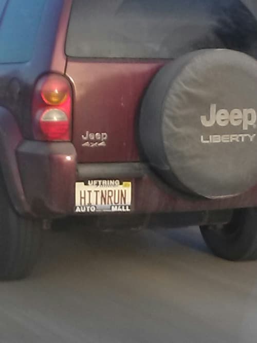 Inappropriate License Plates | Raunchy License Plate Pictures