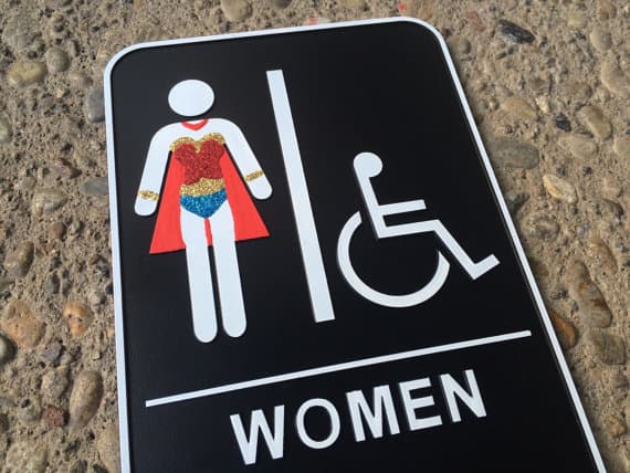 42 Funny Mens and Womens Bathroom Signs Spotted in Public