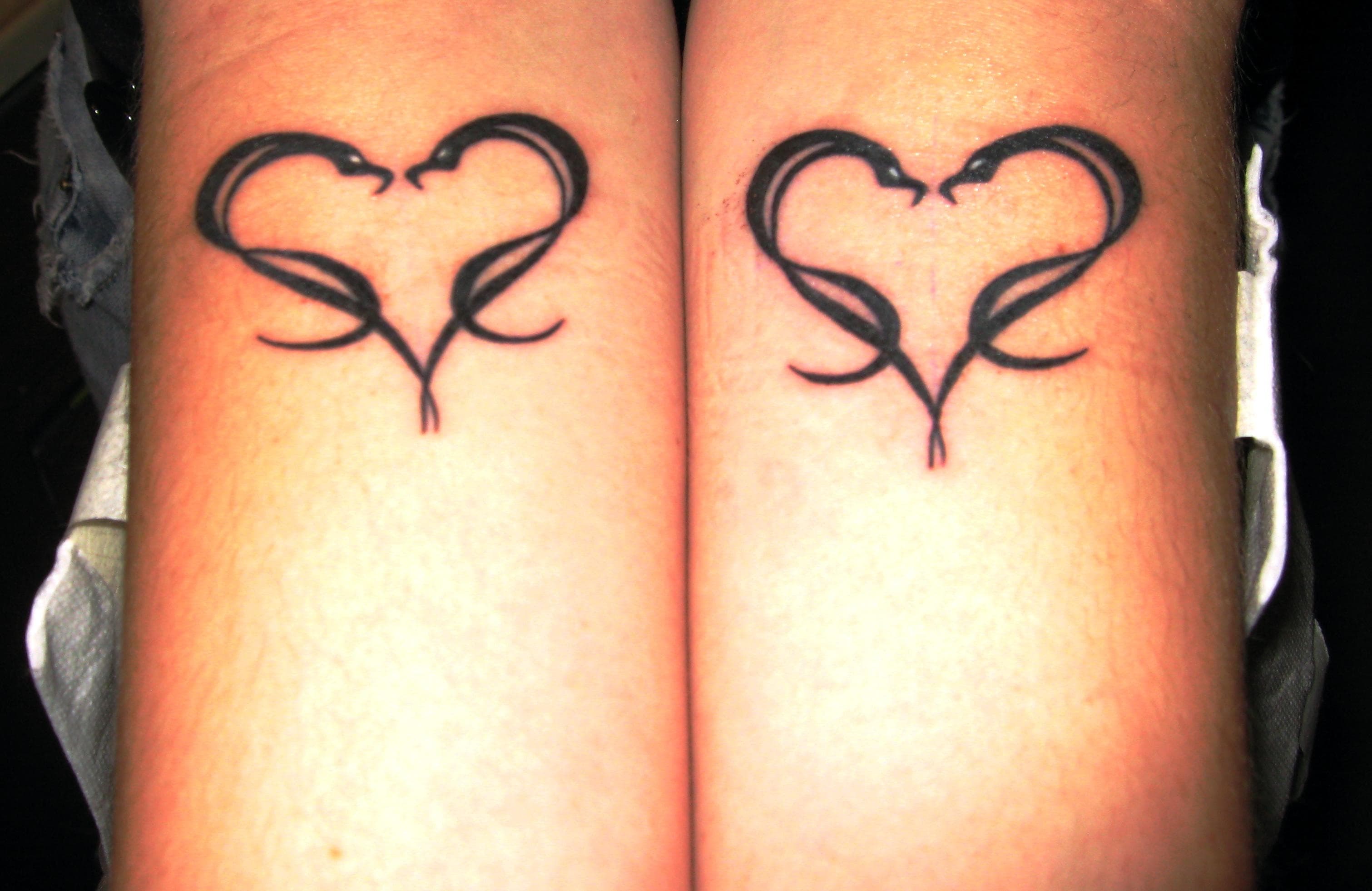 Matching Tattoos For Boy And Girl